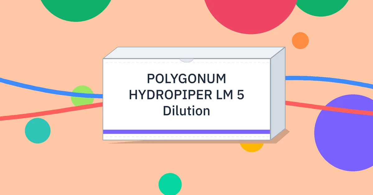 Symbolbild: Packung mit der Aufschrift POLYGONUM HYDROPIPER LM 5 Dilution (PZN 13662323) – Verfügbarkeit und Bezug in Apotheken in Frankfurt am Main