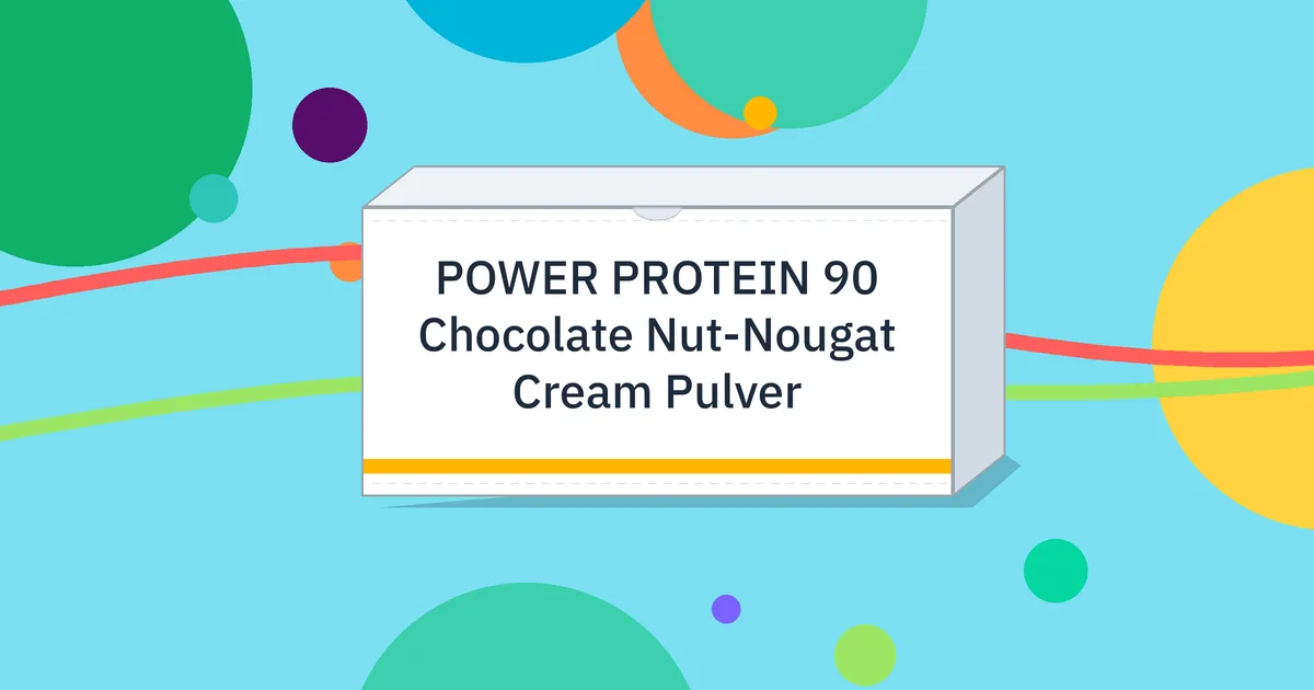 Symbolbild: Packung mit der Aufschrift POWER PROTEIN 90 Chocolate Nut-Nougat Cream Pulver (PZN 01623430) – Verfügbarkeit und Bezug in Apotheken in Frankfurt am Main