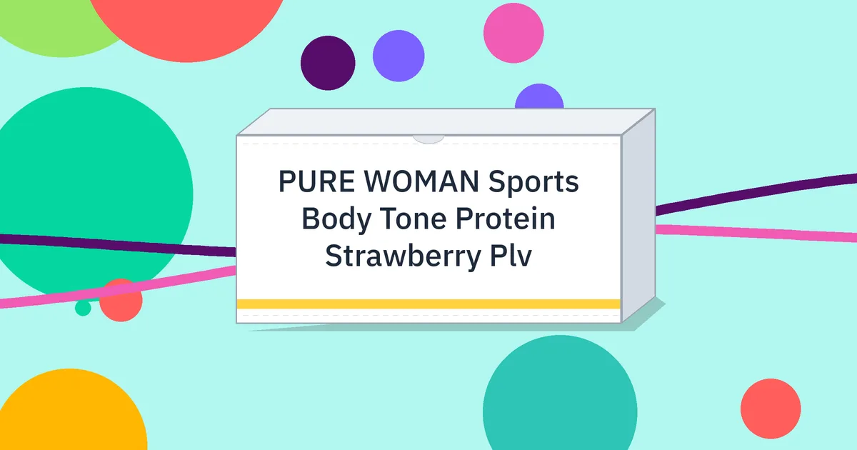 Symbolbild: Packung mit der Aufschrift PURE WOMAN Sports Body Tone Protein Strawberry Plv (PZN 12670177) – Verfügbarkeit und Bezug in Apotheken in Frankfurt am Main