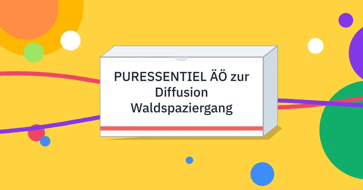 Symbolbild: Packung mit der Aufschrift PURESSENTIEL ÄÖ zur Diffusion Waldspaziergang (PZN 18225550) – Verfügbarkeit und Bezug in Apotheken in Frankfurt am Main