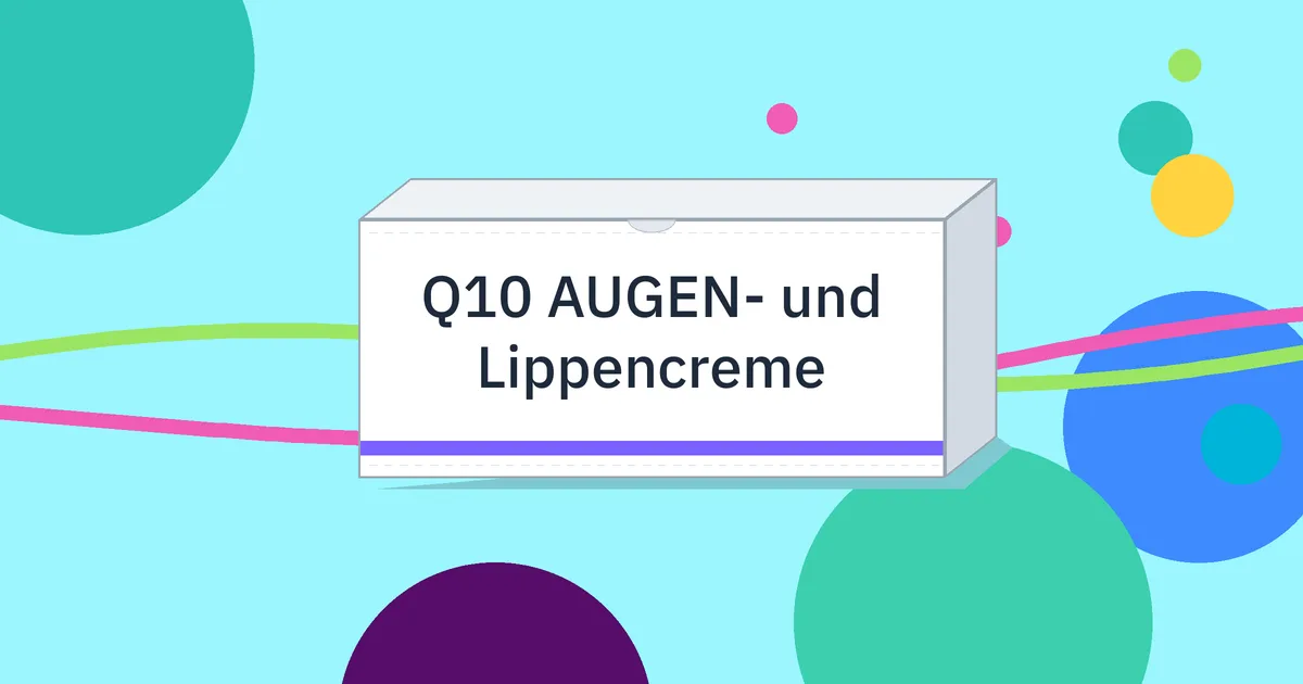 Symbolbild: Packung mit der Aufschrift Q10 AUGEN- und Lippencreme (PZN 06943665) – Verfügbarkeit und Bezug in Apotheken in Frankfurt am Main