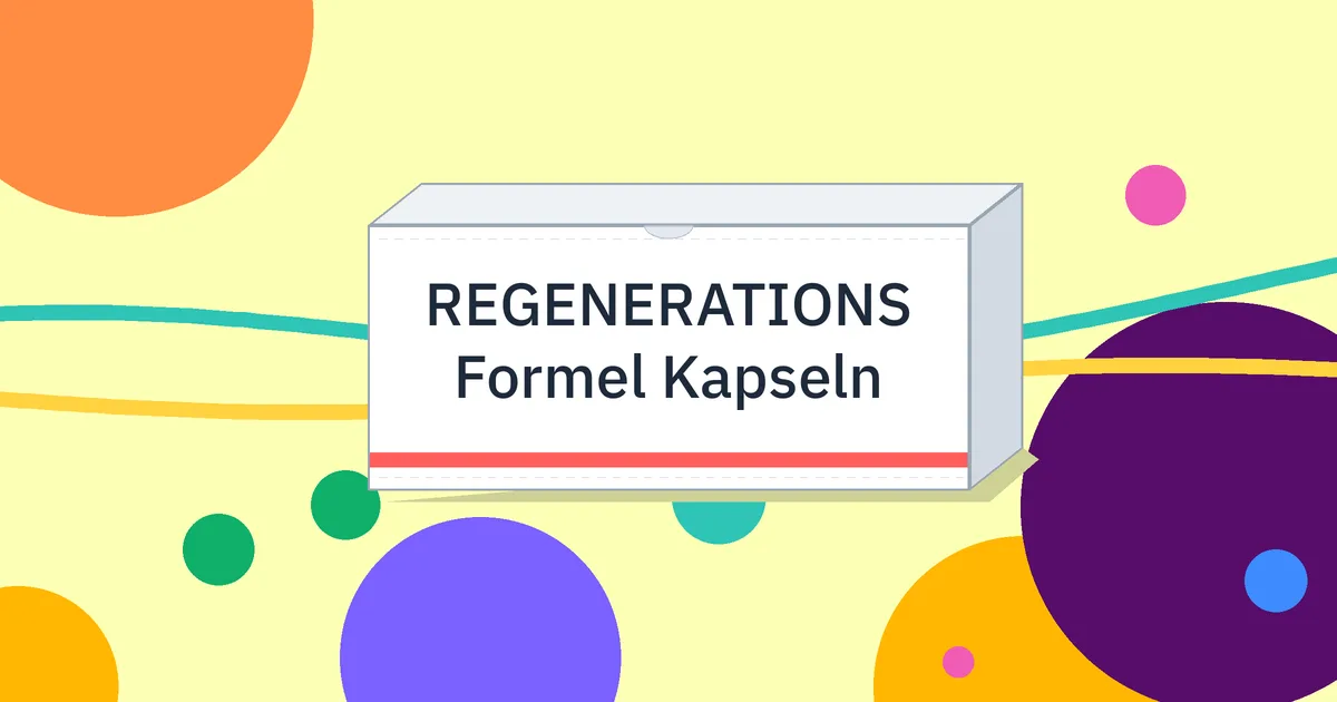 Symbolbild: Packung mit der Aufschrift REGENERATIONS Formel Kapseln (PZN 02222911) – Verfügbarkeit und Bezug in Apotheken in Frankfurt am Main