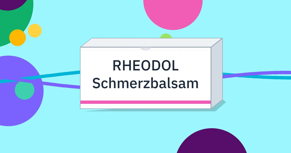 Symbolbild: Packung mit der Aufschrift RHEODOL Schmerzbalsam (PZN 09746876) – Verfügbarkeit und Bezug in Apotheken in Frankfurt am Main