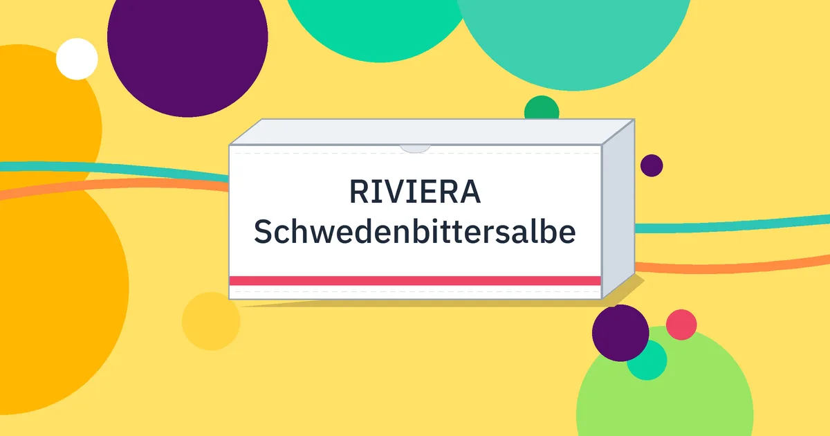 Symbolbild: Packung mit der Aufschrift RIVIERA Schwedenbittersalbe (PZN 10000946) – Verfügbarkeit und Bezug in Apotheken in Frankfurt am Main