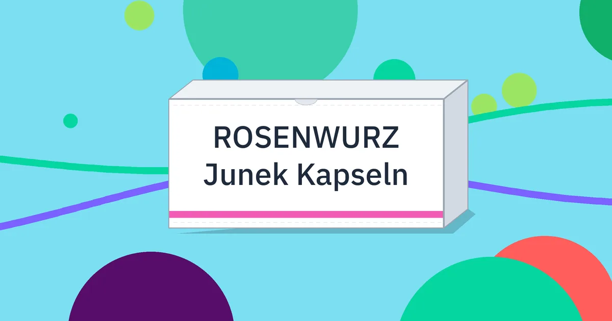 Symbolbild: Packung mit der Aufschrift ROSENWURZ Junek Kapseln (PZN 10051725) – Verfügbarkeit und Bezug in Apotheken in Frankfurt am Main
