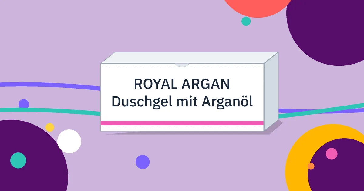 Symbolbild: Packung mit der Aufschrift ROYAL ARGAN Duschgel mit Arganöl (PZN 13894200) – Verfügbarkeit und Bezug in Apotheken in Frankfurt am Main