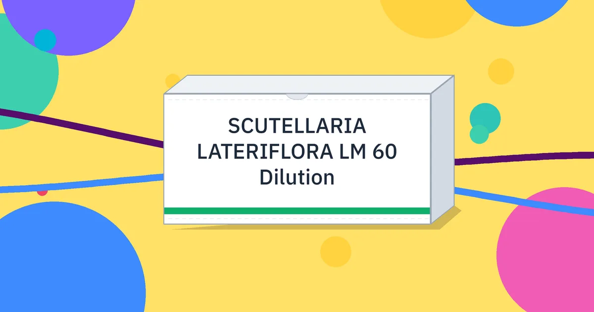 Symbolbild: Packung mit der Aufschrift SCUTELLARIA LATERIFLORA LM 60 Dilution (PZN 13185171) – Verfügbarkeit und Bezug in Apotheken in Frankfurt am Main