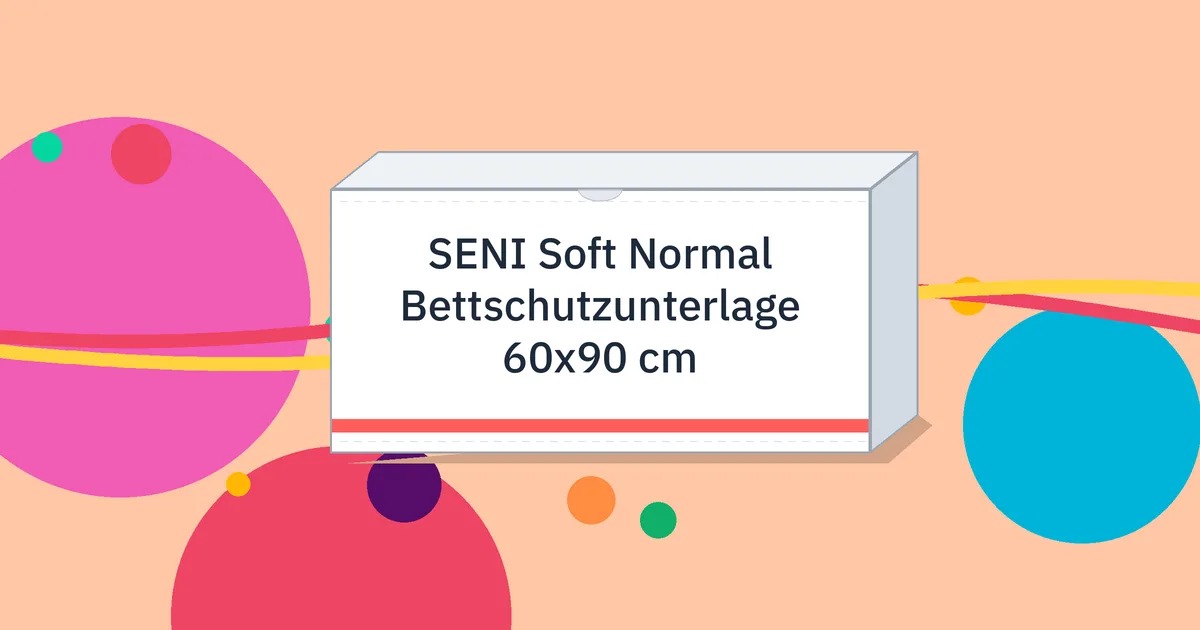 Symbolbild: Packung mit der Aufschrift SENI Soft Normal Bettschutzunterlage 60x90 cm (PZN 20024126) – Verfügbarkeit und Bezug in Apotheken in Frankfurt am Main