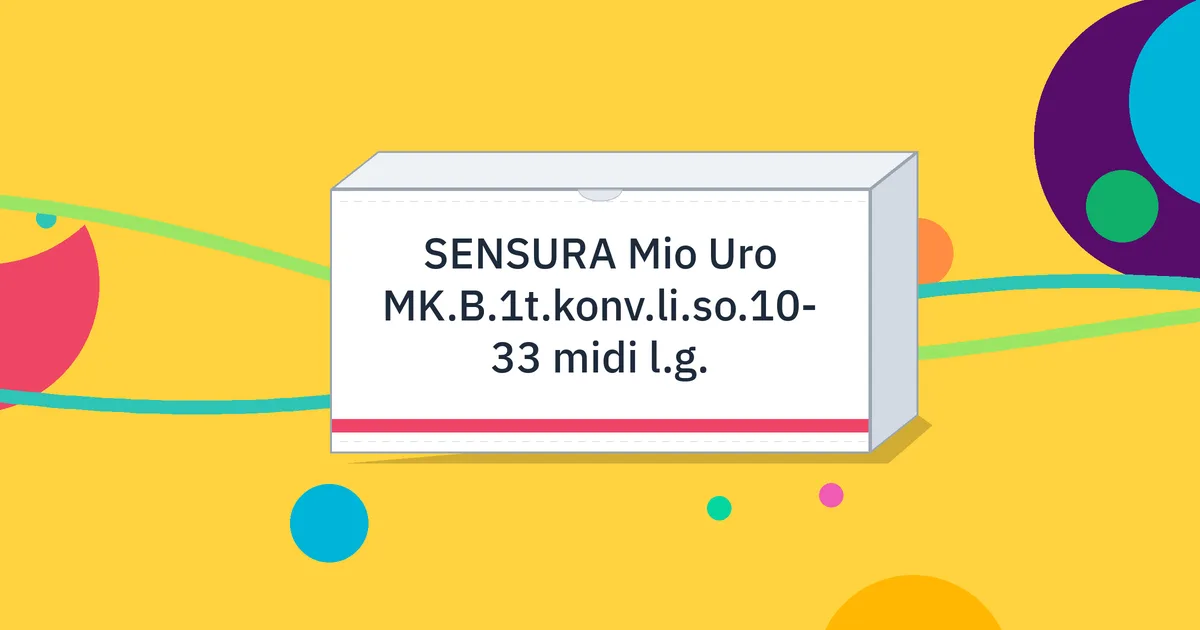 Symbolbild: Packung mit der Aufschrift SENSURA Mio Uro MK.B.1t.konv.li.so.10-33 midi l.g. (PZN 11099361) – Verfügbarkeit und Bezug in Apotheken in Frankfurt am Main