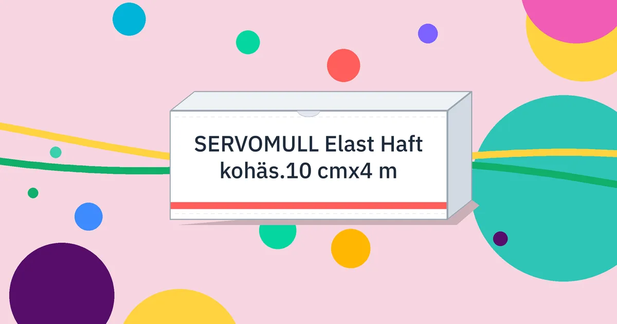 Symbolbild: Packung mit der Aufschrift SERVOMULL Elast Haft kohäs.10 cmx4 m (PZN 03413317) – Verfügbarkeit und Bezug in Apotheken in Frankfurt am Main
