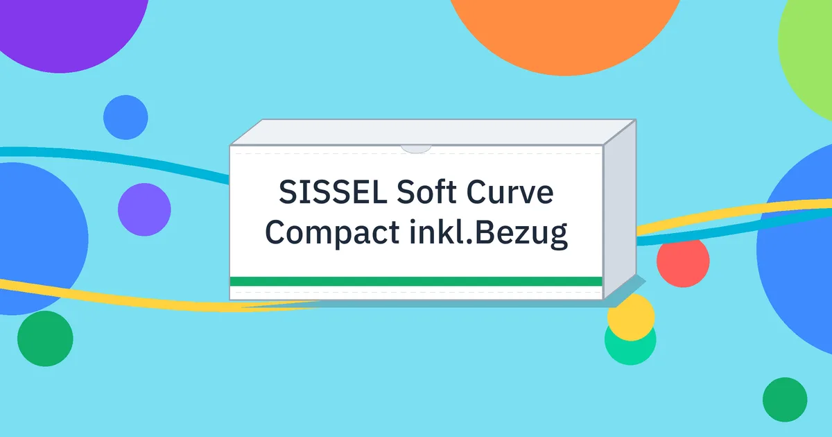 Symbolbild: Packung mit der Aufschrift SISSEL Soft Curve Compact inkl.Bezug (PZN 13826316) – Verfügbarkeit und Bezug in Apotheken in Frankfurt am Main