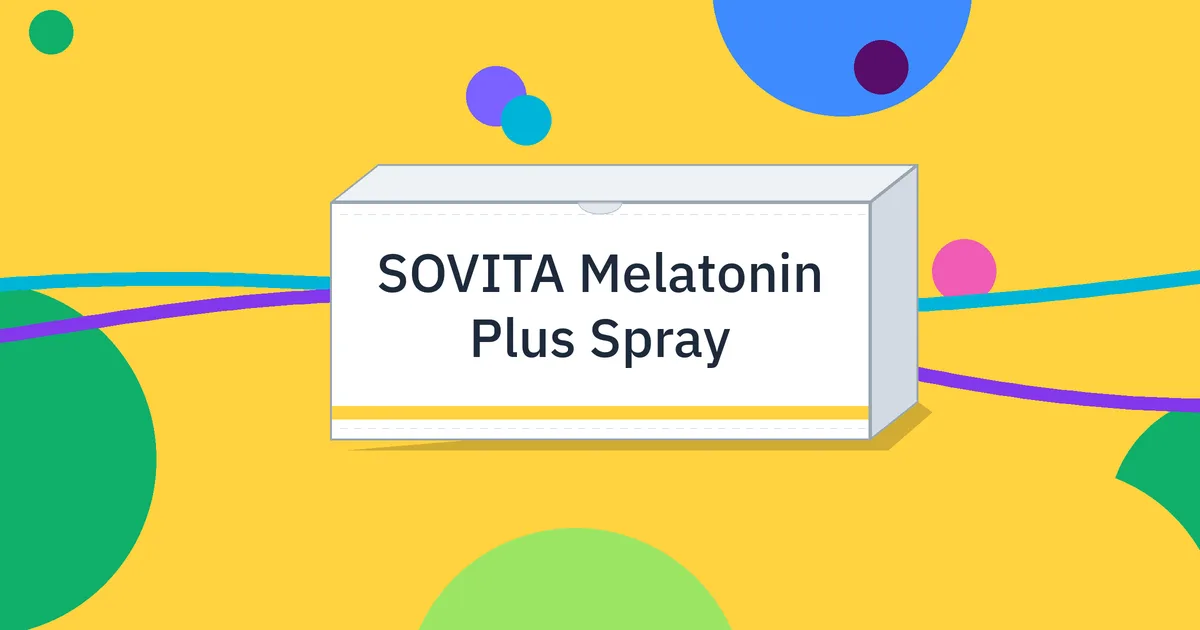 Symbolbild: Packung mit der Aufschrift SOVITA Melatonin Plus Spray (PZN 14177162) – Verfügbarkeit und Bezug in Apotheken in Frankfurt am Main