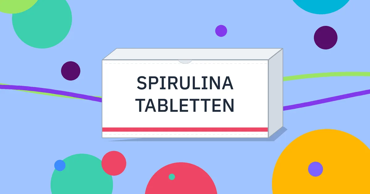 Symbolbild: Packung mit der Aufschrift SPIRULINA TABLETTEN (PZN 08602336) – Verfügbarkeit und Bezug in Apotheken in Frankfurt am Main