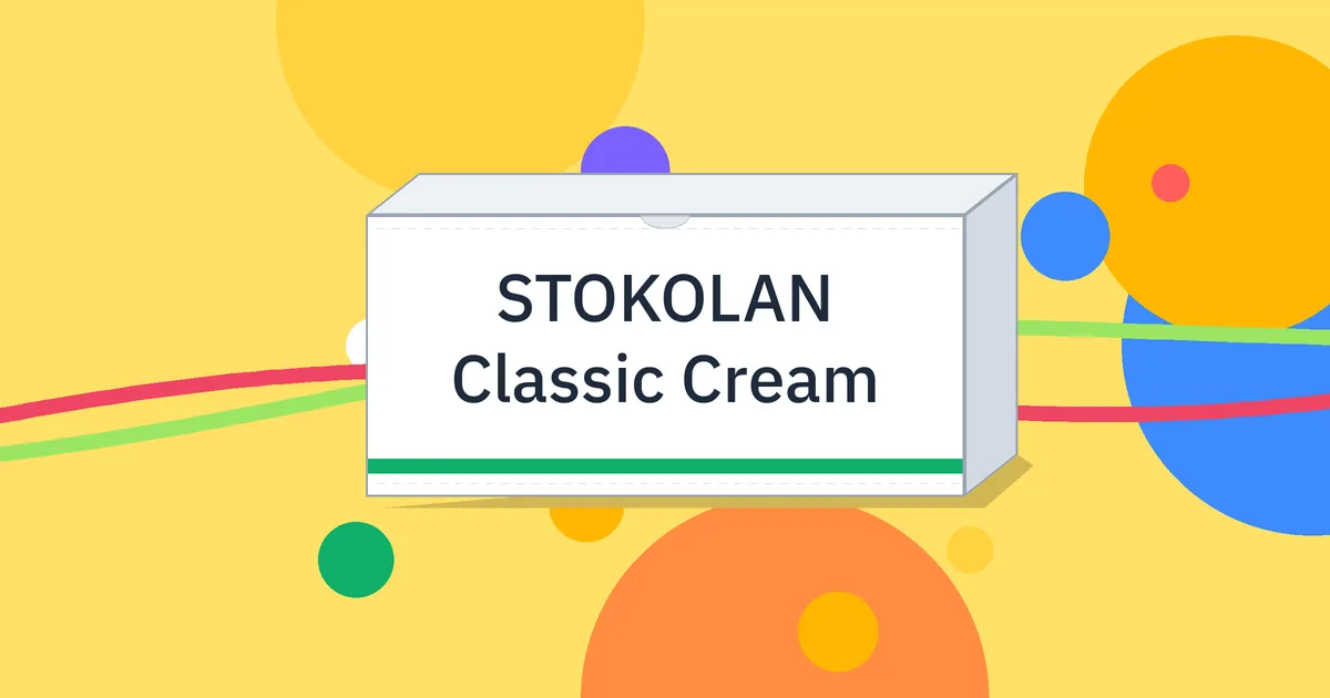 Symbolbild: Packung mit der Aufschrift STOKOLAN Classic Cream (PZN 01393757) – Verfügbarkeit und Bezug in Apotheken in Frankfurt am Main