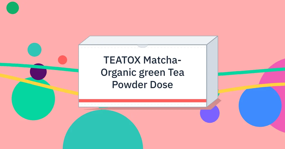 Symbolbild: Packung mit der Aufschrift TEATOX Matcha-Organic green Tea Powder Dose (PZN 13162922) – Verfügbarkeit und Bezug in Apotheken in Frankfurt am Main