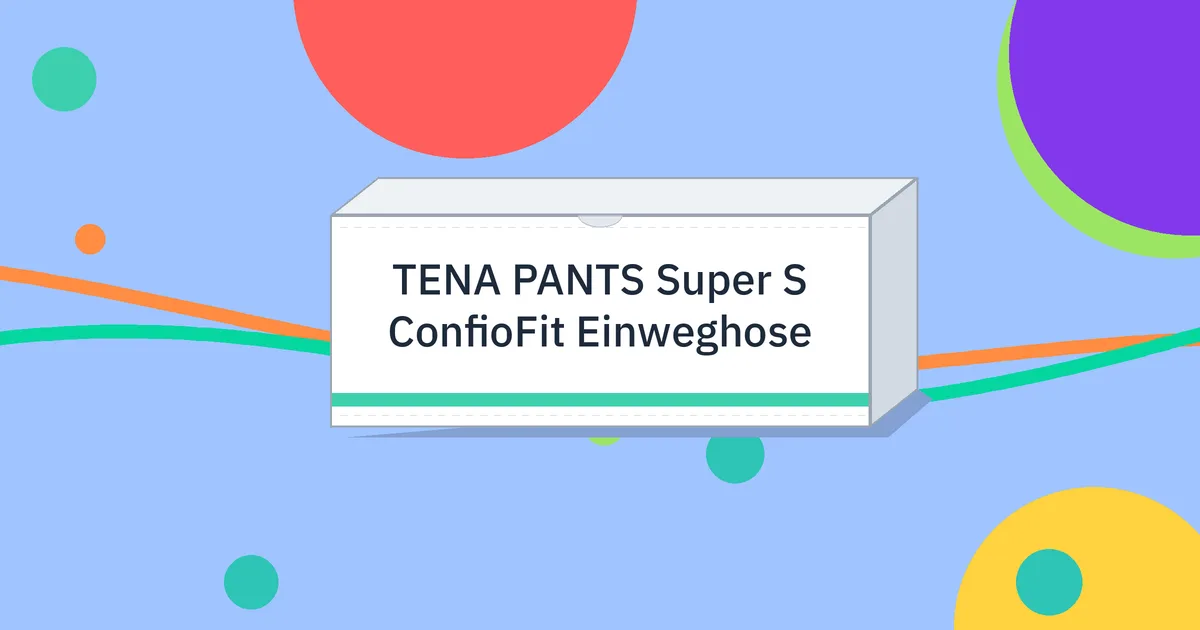 Symbolbild: Packung mit der Aufschrift TENA PANTS Super S ConfioFit Einweghose (PZN 00397747) – Verfügbarkeit und Bezug in Apotheken in Frankfurt am Main