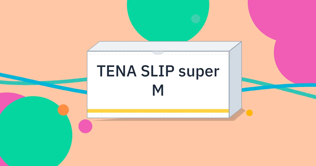 Symbolbild: Packung mit der Aufschrift TENA SLIP super M (PZN 01163365) – Verfügbarkeit und Bezug in Apotheken in Frankfurt am Main