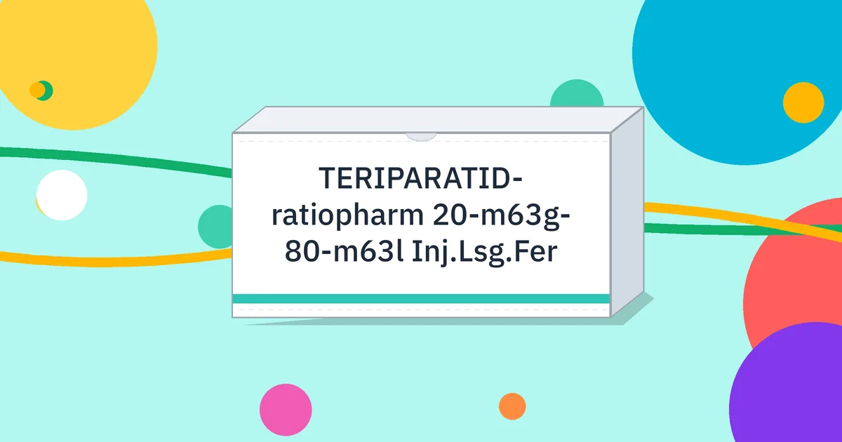 Symbolbild: Packung mit der Aufschrift TERIPARATID-ratiopharm 20-m63g-80-m63l Inj.Lsg.Fer (PZN 15319693) – Verfügbarkeit und Bezug in Apotheken in Frankfurt am Main