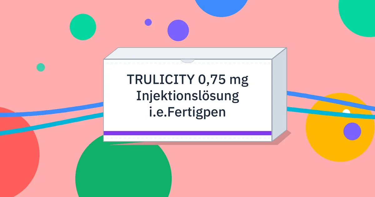 Symbolbild: Packung mit der Aufschrift TRULICITY 0,75 mg Injektionslösung i.e.Fertigpen (PZN 10921563) – Verfügbarkeit und Bezug in Apotheken in Frankfurt am Main