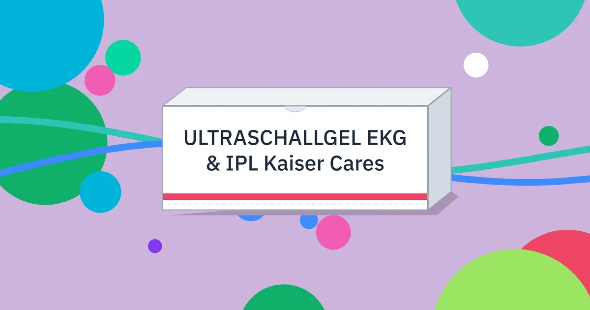 Symbolbild: Packung mit der Aufschrift ULTRASCHALLGEL EKG & IPL Kaiser Cares (PZN 19725786) – Verfügbarkeit und Bezug in Apotheken in Frankfurt am Main