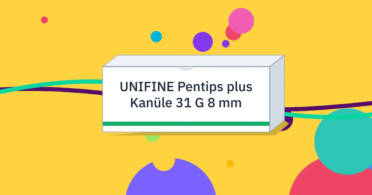 Symbolbild: Packung mit der Aufschrift UNIFINE Pentips plus Kanüle 31 G 8 mm (PZN 14415118) – Verfügbarkeit und Bezug in Apotheken in Frankfurt am Main