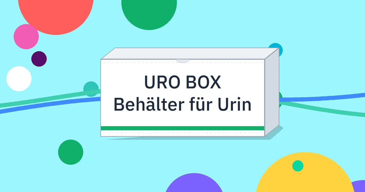 Symbolbild: Packung mit der Aufschrift URO BOX Behälter für Urin (PZN 01908670) – Verfügbarkeit und Bezug in Apotheken in Frankfurt am Main