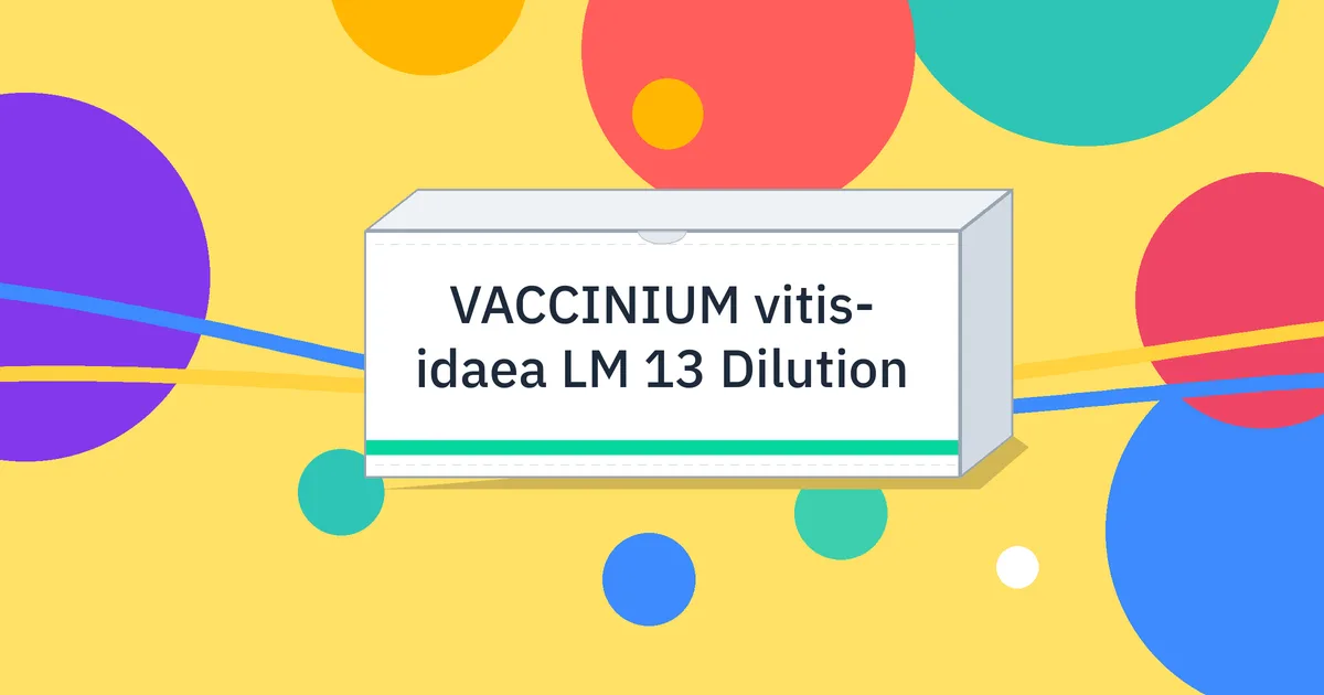 Symbolbild: Packung mit der Aufschrift VACCINIUM vitis-idaea LM 13 Dilution (PZN 13260760) – Verfügbarkeit und Bezug in Apotheken in Frankfurt am Main