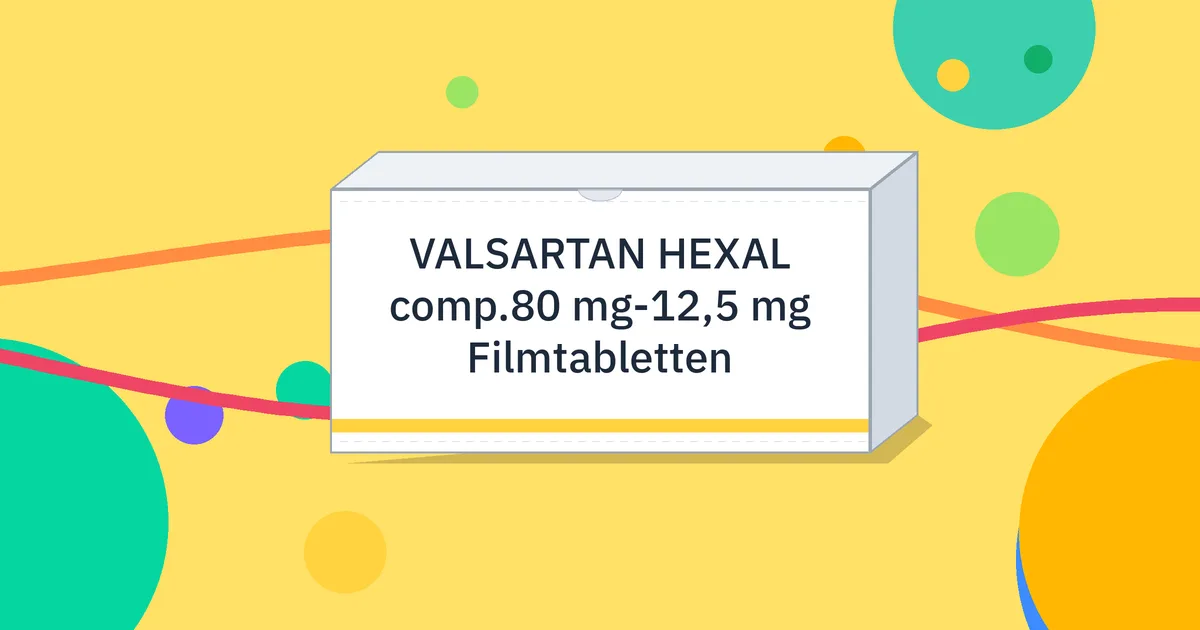 Symbolbild: Packung mit der Aufschrift VALSARTAN HEXAL comp.80 mg-12,5 mg Filmtabletten (PZN 07607113) – Verfügbarkeit und Bezug in Apotheken in Frankfurt am Main
