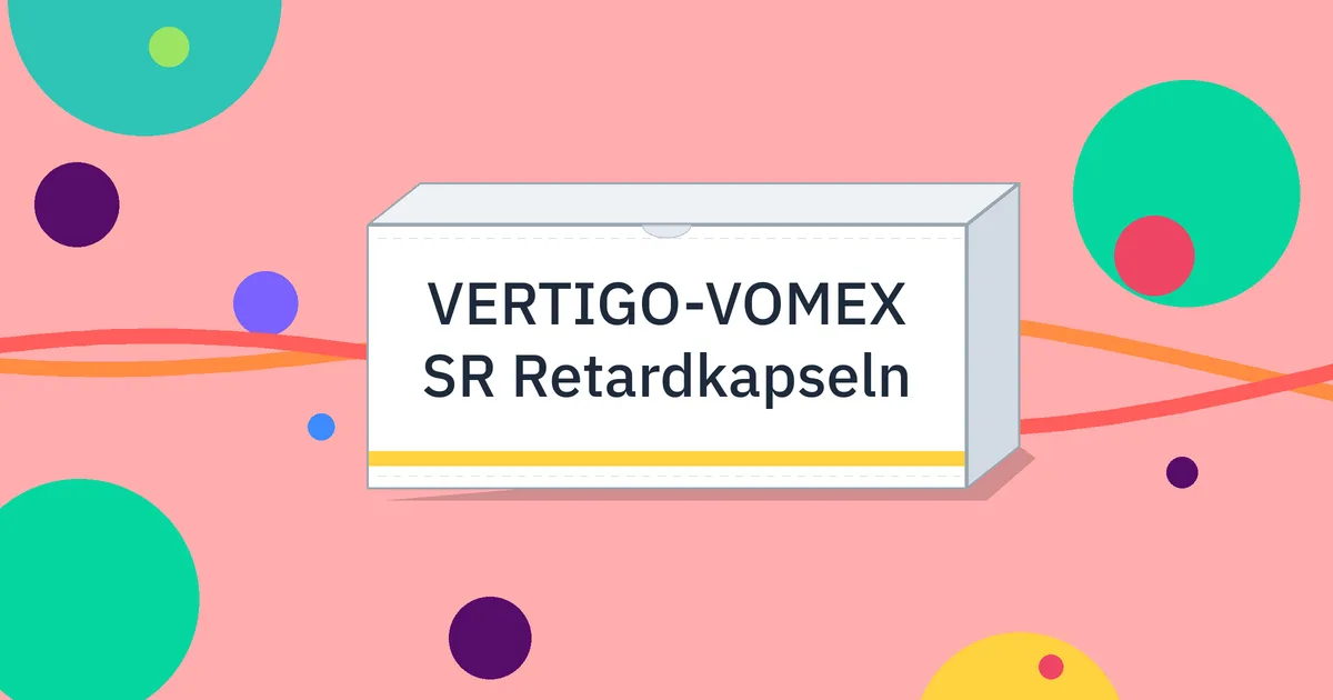 Symbolbild: Packung mit der Aufschrift VERTIGO-VOMEX SR Retardkapseln (PZN 00278008) – Verfügbarkeit und Bezug in Apotheken in Frankfurt am Main