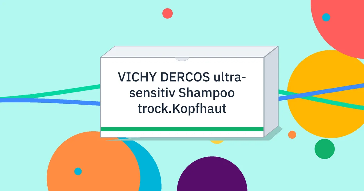 Symbolbild: Packung mit der Aufschrift VICHY DERCOS ultra-sensitiv Shampoo trock.Kopfhaut (PZN 11594391) – Verfügbarkeit und Bezug in Apotheken in Frankfurt am Main