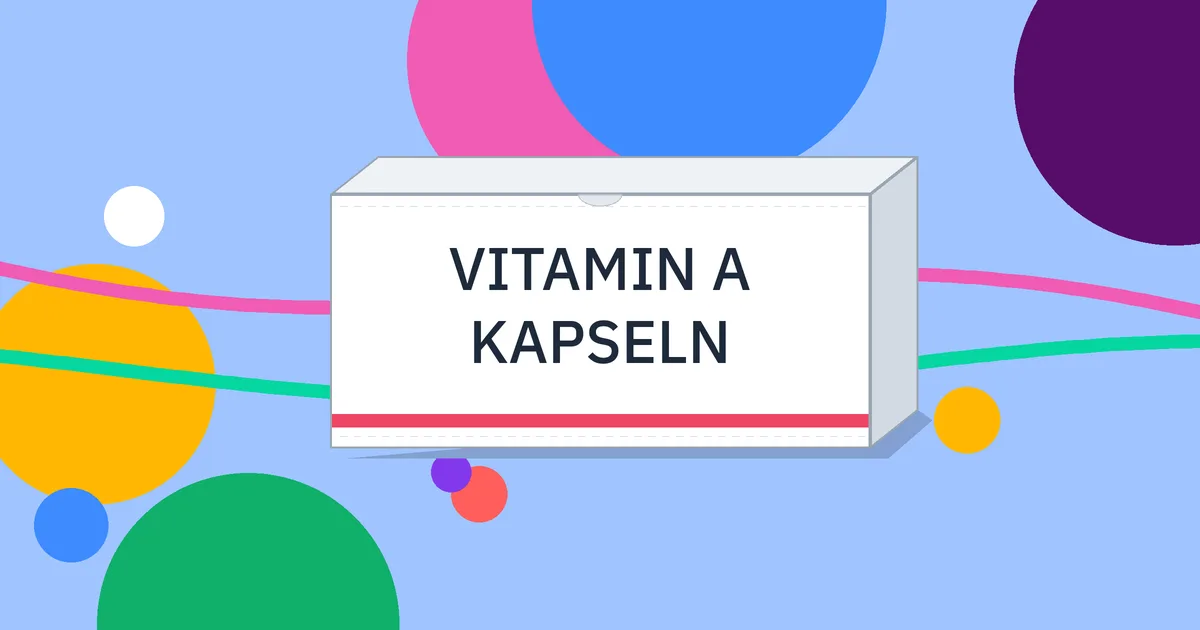 Symbolbild: Packung mit der Aufschrift VITAMIN A KAPSELN (PZN 02729001) – Verfügbarkeit und Bezug in Apotheken in Frankfurt am Main