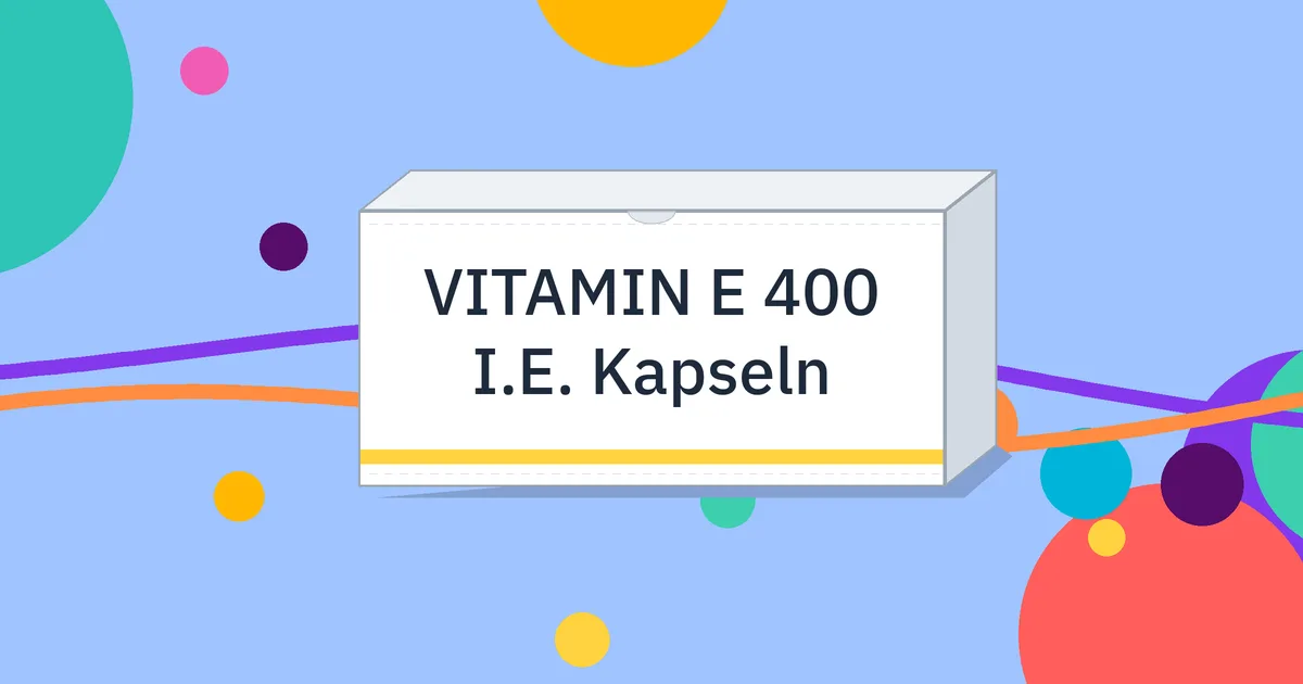 Symbolbild: Packung mit der Aufschrift VITAMIN E 400 I.E. Kapseln (PZN 17882932) – Verfügbarkeit und Bezug in Apotheken in Frankfurt am Main