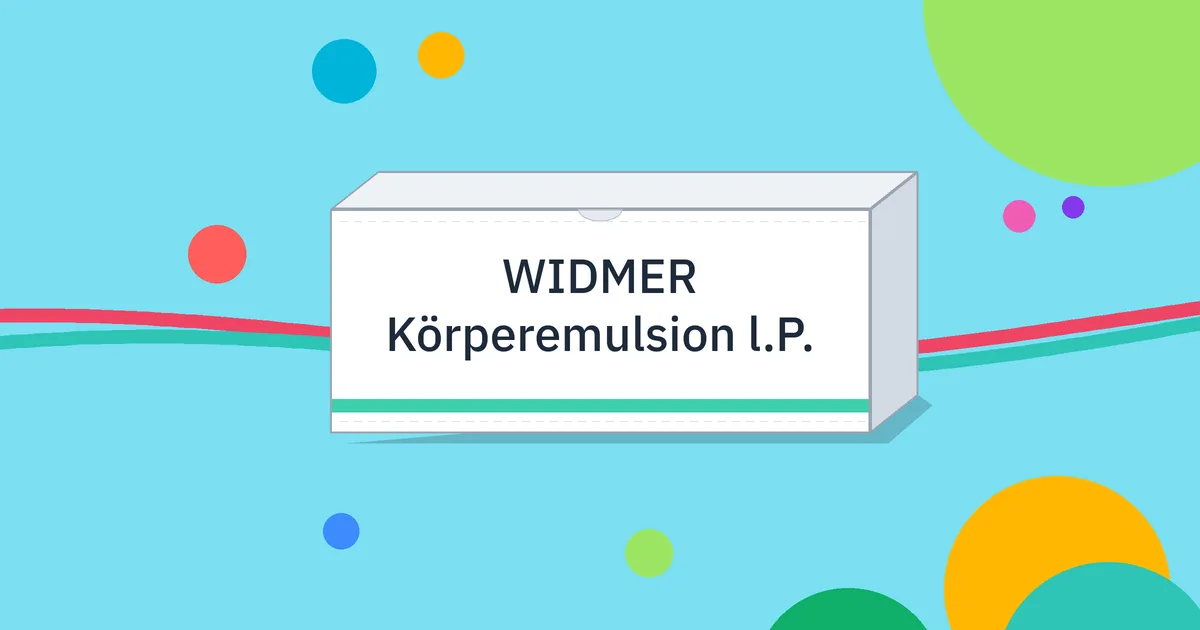 Symbolbild: Packung mit der Aufschrift WIDMER Körperemulsion l.P. (PZN 15880171) – Verfügbarkeit und Bezug in Apotheken in Frankfurt am Main