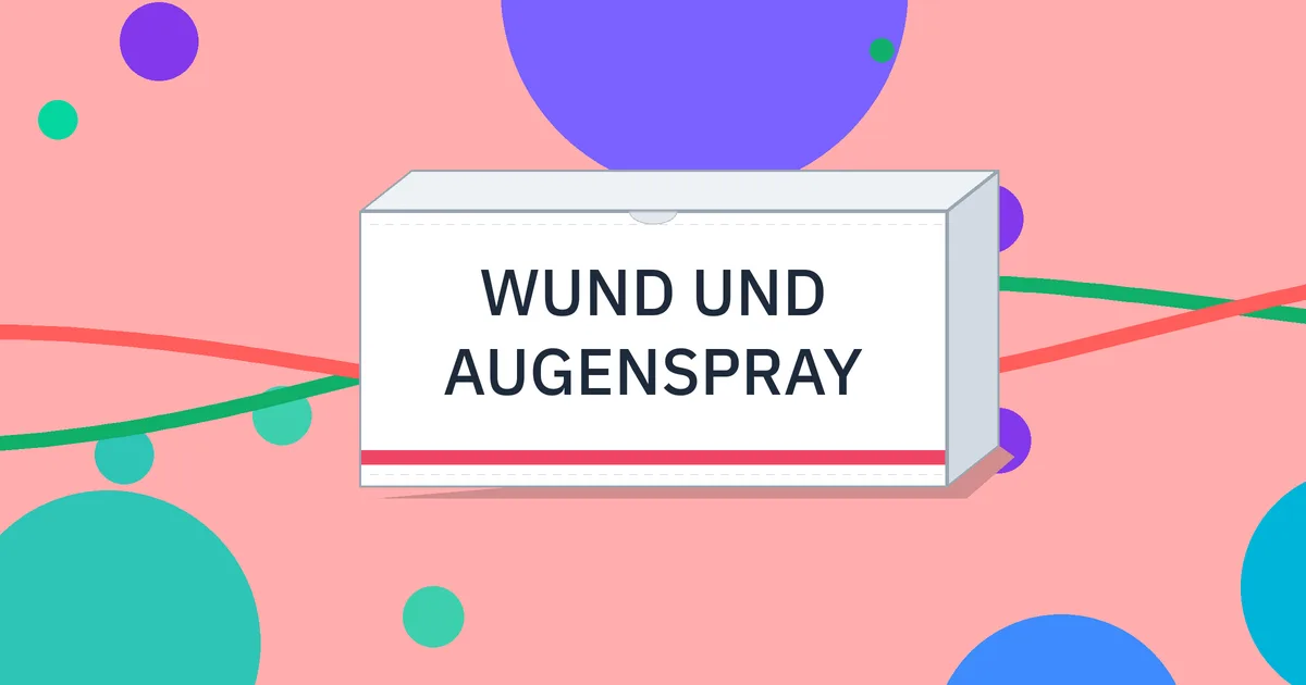Symbolbild: Packung mit der Aufschrift WUND UND AUGENSPRAY (PZN 13580861) – Verfügbarkeit und Bezug in Apotheken in Frankfurt am Main