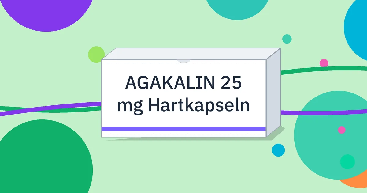 Symbolbild: Packung mit der Aufschrift AGAKALIN 25 mg Hartkapseln (PZN 19521150) – Verfügbarkeit und Bezug in Apotheken in Frankfurt am Main