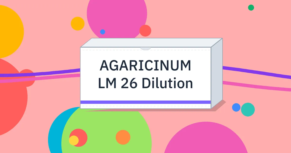 Symbolbild: Packung mit der Aufschrift AGARICINUM LM 26 Dilution (PZN 13303251) – Verfügbarkeit und Bezug in Apotheken in Frankfurt am Main