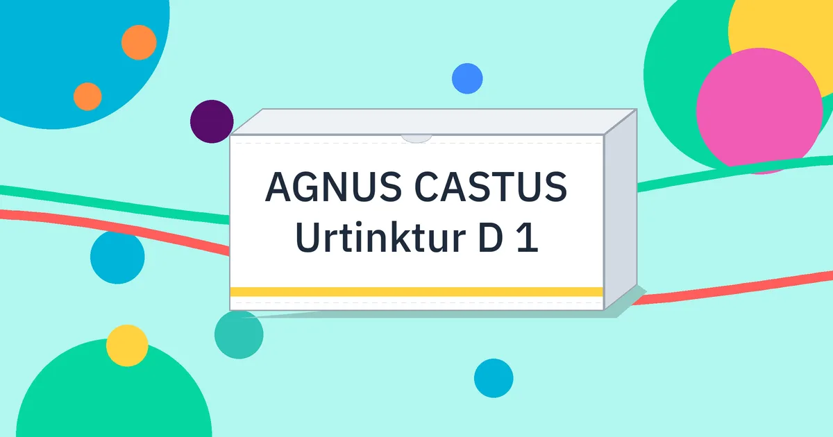 Symbolbild: Packung mit der Aufschrift AGNUS CASTUS Urtinktur D 1 (PZN 02109296) – Verfügbarkeit und Bezug in Apotheken in Frankfurt am Main