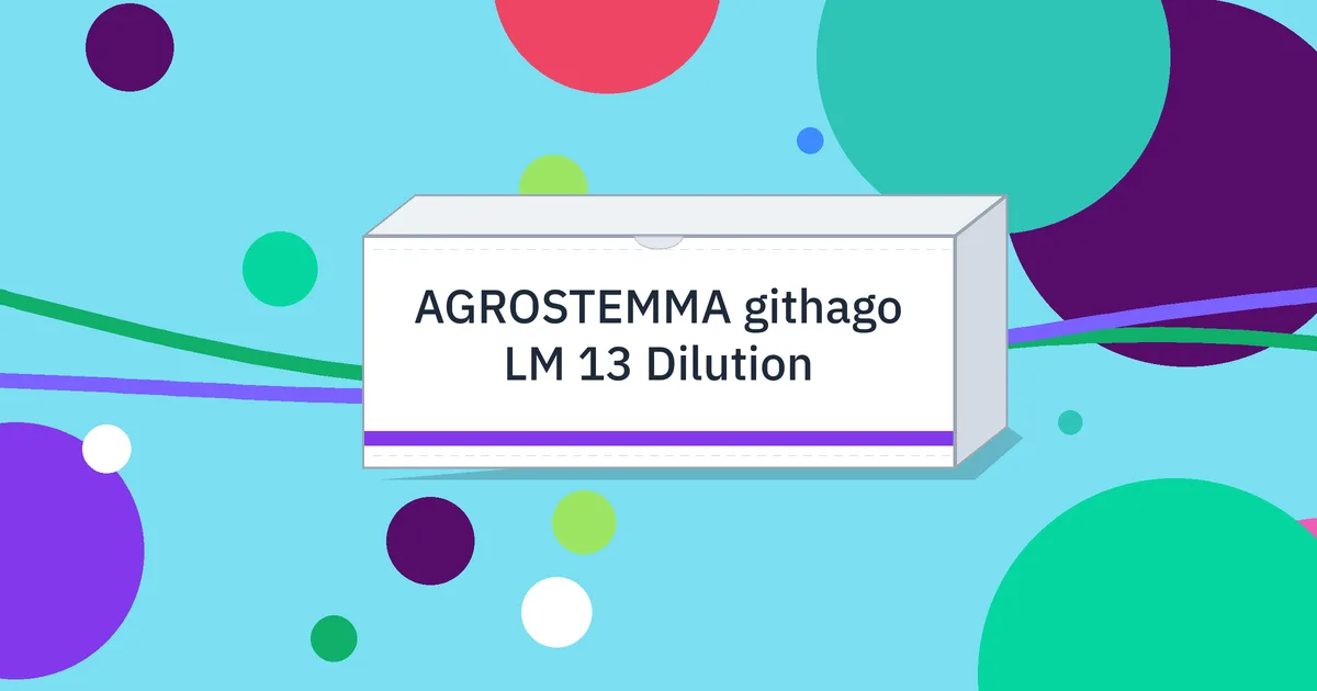 Symbolbild: Packung mit der Aufschrift AGROSTEMMA githago LM 13 Dilution (PZN 13307390) – Verfügbarkeit und Bezug in Apotheken in Frankfurt am Main