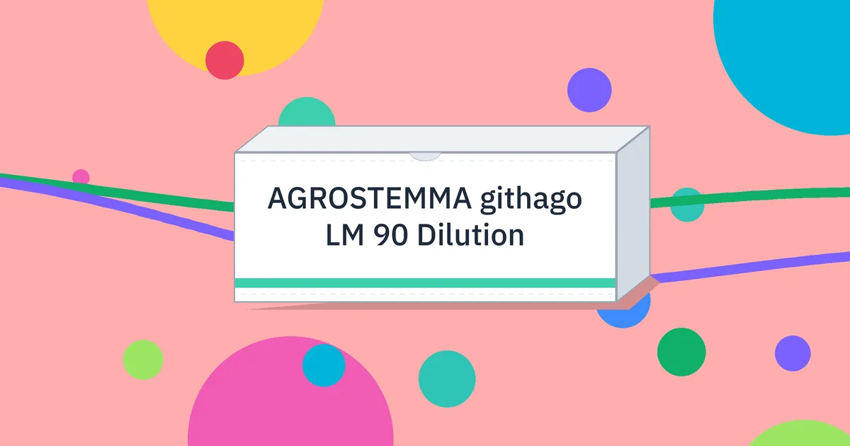 Symbolbild: Packung mit der Aufschrift AGROSTEMMA githago LM 90 Dilution (PZN 13307674) – Verfügbarkeit und Bezug in Apotheken in Frankfurt am Main