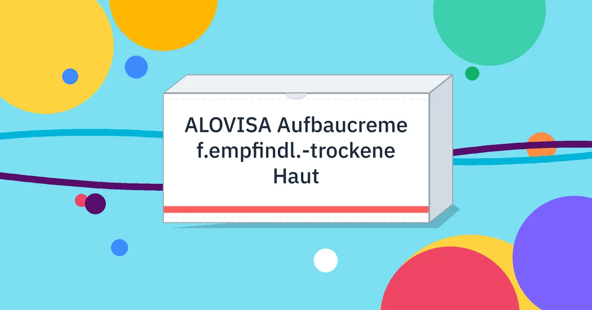 Symbolbild: Packung mit der Aufschrift ALOVISA Aufbaucreme f.empfindl.-trockene Haut (PZN 03916478) – Verfügbarkeit und Bezug in Apotheken in Frankfurt am Main