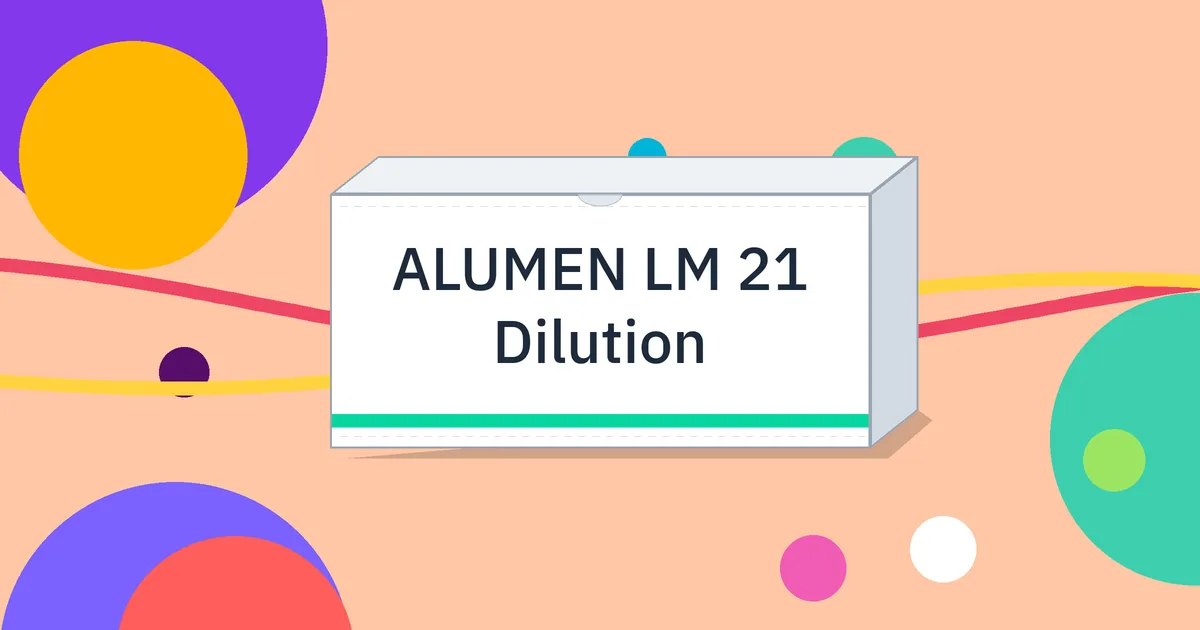 Symbolbild: Packung mit der Aufschrift ALUMEN LM 21 Dilution (PZN 12758127) – Verfügbarkeit und Bezug in Apotheken in Frankfurt am Main