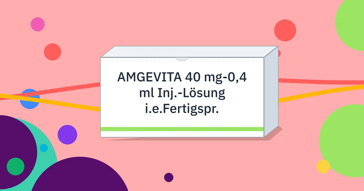 Symbolbild: Packung mit der Aufschrift AMGEVITA 40 mg-0,4 ml Inj.-Lösung i.e.Fertigspr. (PZN 19828150) – Verfügbarkeit und Bezug in Apotheken in Frankfurt am Main