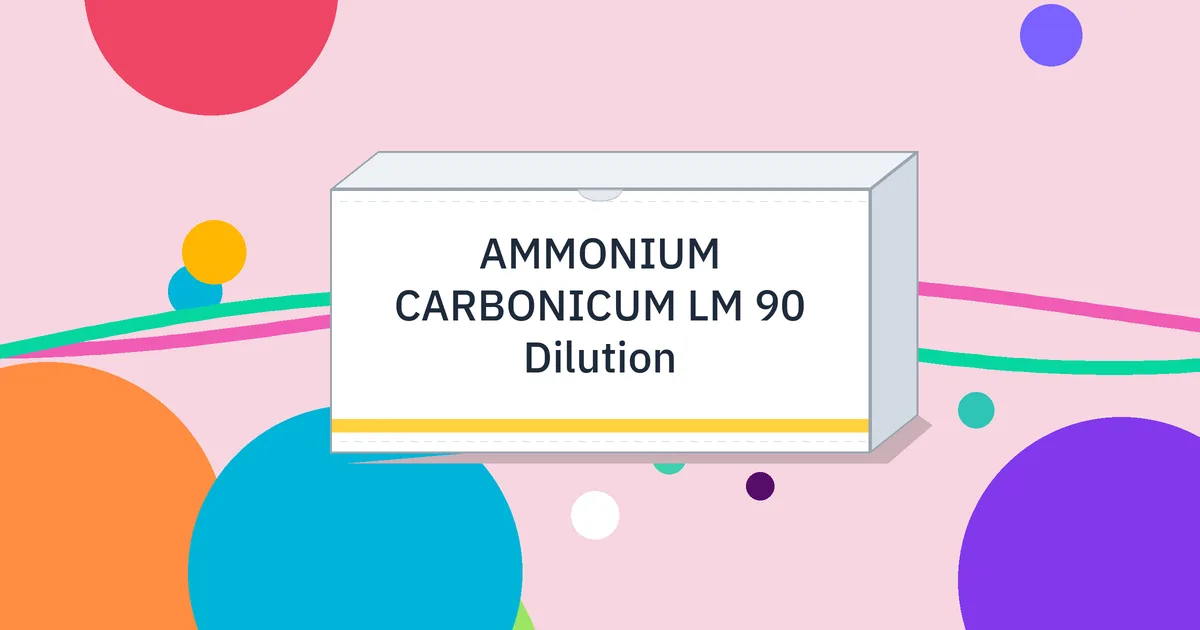 Symbolbild: Packung mit der Aufschrift AMMONIUM CARBONICUM LM 90 Dilution (PZN 12760897) – Verfügbarkeit und Bezug in Apotheken in Frankfurt am Main