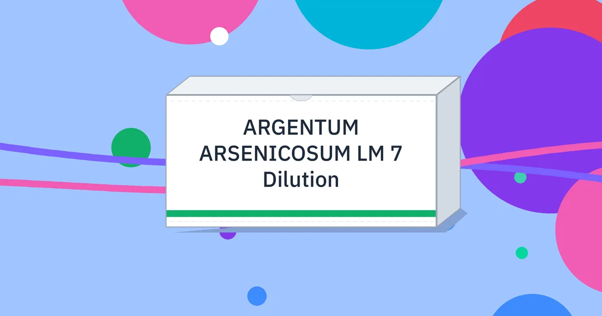 Symbolbild: Packung mit der Aufschrift ARGENTUM ARSENICOSUM LM 7 Dilution (PZN 12766813) – Verfügbarkeit und Bezug in Apotheken in Frankfurt am Main