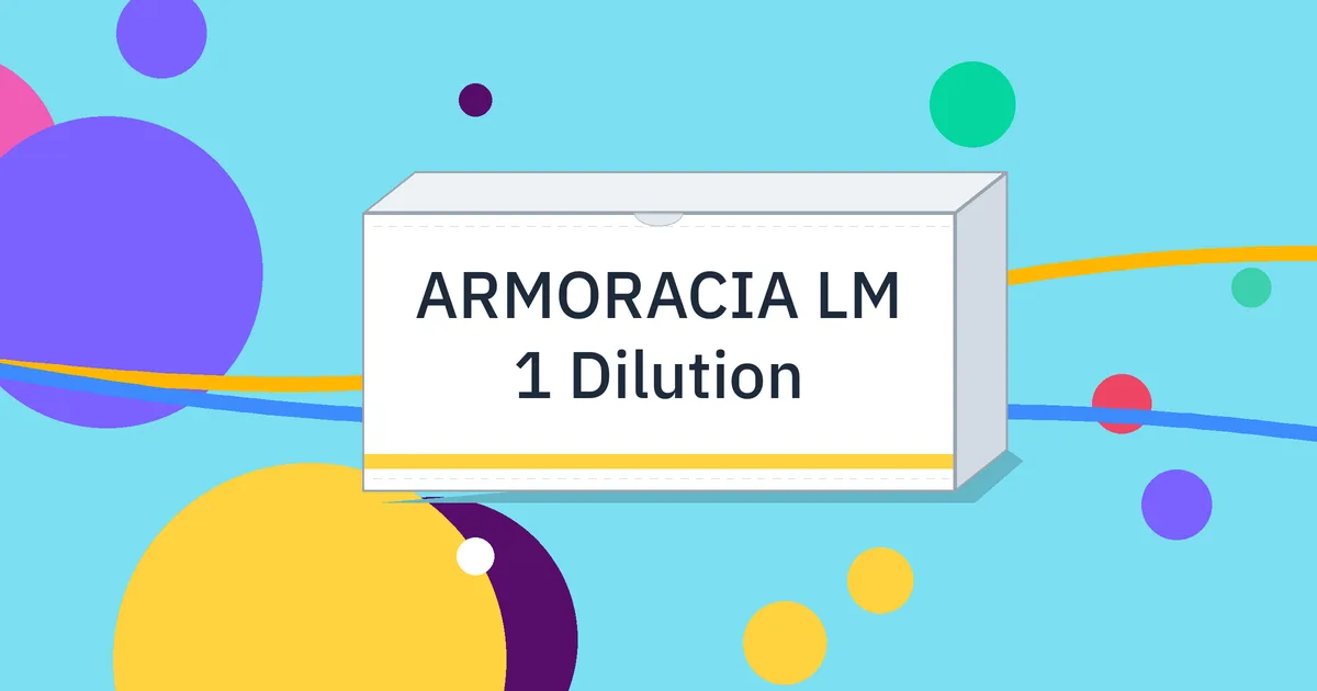 Symbolbild: Packung mit der Aufschrift ARMORACIA LM 1 Dilution (PZN 13393024) – Verfügbarkeit und Bezug in Apotheken in Frankfurt am Main