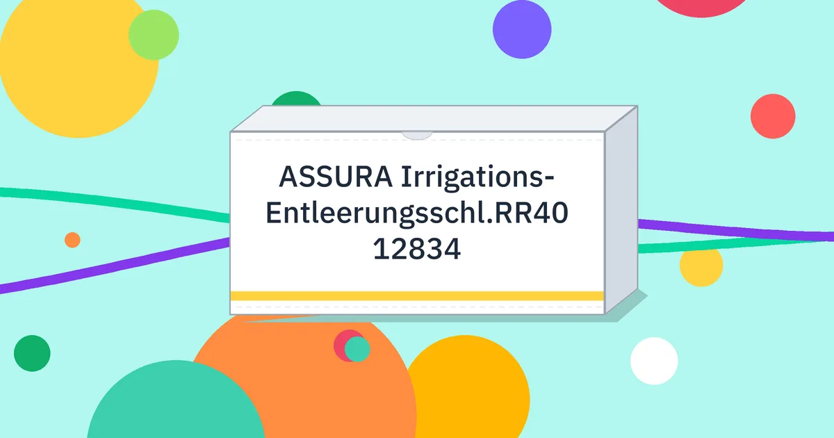 Symbolbild: Packung mit der Aufschrift ASSURA Irrigations-Entleerungsschl.RR40 12834 (PZN 08602885) – Verfügbarkeit und Bezug in Apotheken in Frankfurt am Main