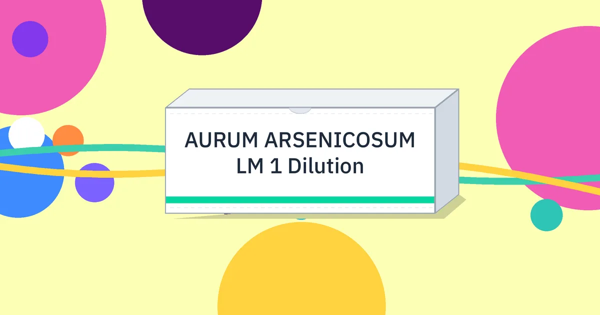 Symbolbild: Packung mit der Aufschrift AURUM ARSENICOSUM LM 1 Dilution (PZN 12783272) – Verfügbarkeit und Bezug in Apotheken in Frankfurt am Main