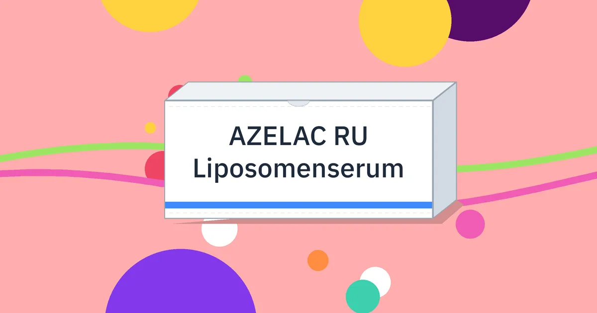 Symbolbild: Packung mit der Aufschrift AZELAC RU Liposomenserum (PZN 18062935) – Verfügbarkeit und Bezug in Apotheken in Frankfurt am Main