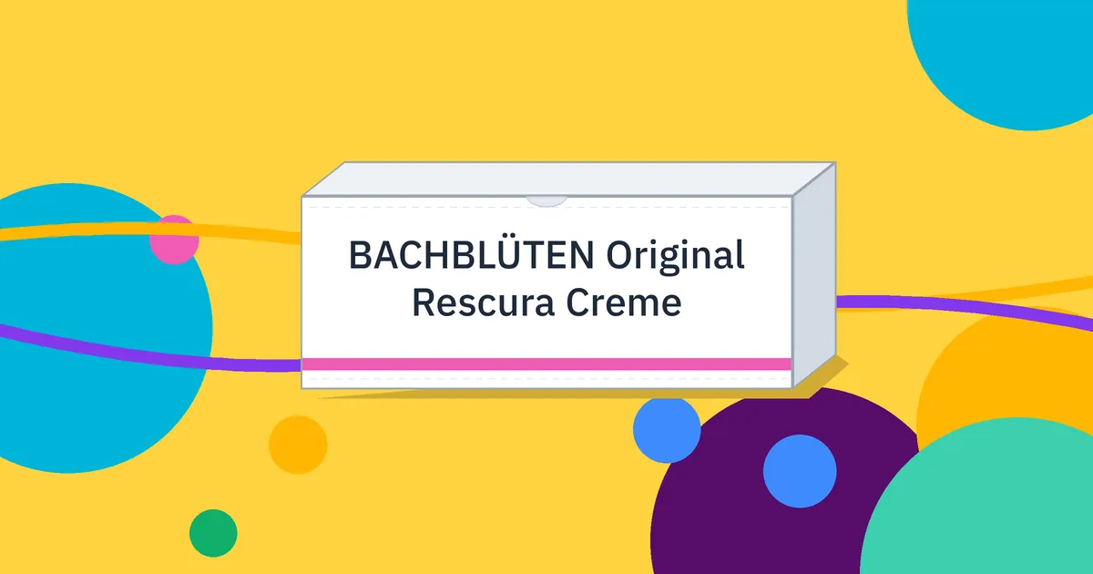 Symbolbild: Packung mit der Aufschrift BACHBLÜTEN Original Rescura Creme (PZN 16391824) – Verfügbarkeit und Bezug in Apotheken in Frankfurt am Main