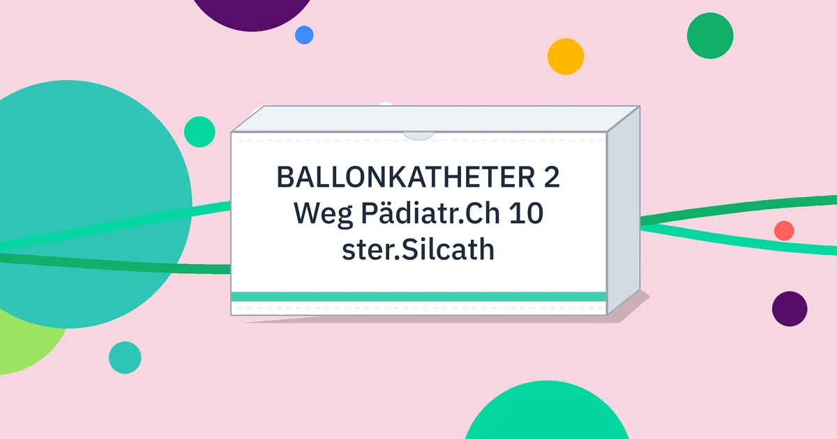 Symbolbild: Packung mit der Aufschrift BALLONKATHETER 2 Weg Pädiatr.Ch 10 ster.Silcath (PZN 04639124) – Verfügbarkeit und Bezug in Apotheken in Frankfurt am Main